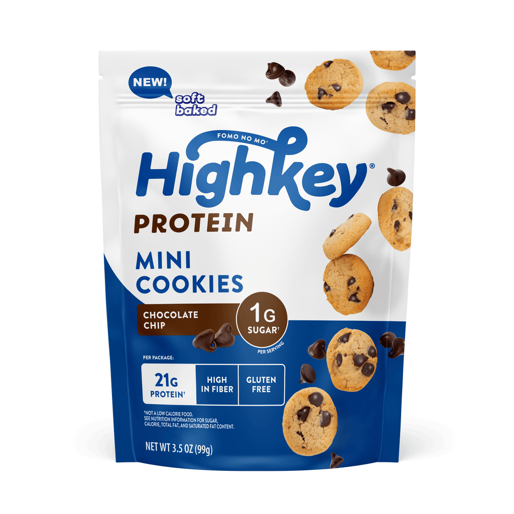 Protein Mini-Cookies: Chocolate Chip (6 Pack - 3.5 oz bags) – HighKey