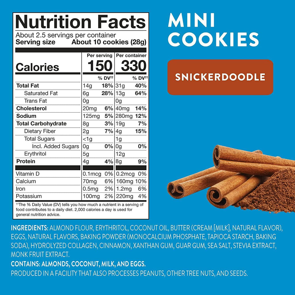 Mini Cookies: Snickerdoodle (3 Pack - 2 oz bags) – HighKey